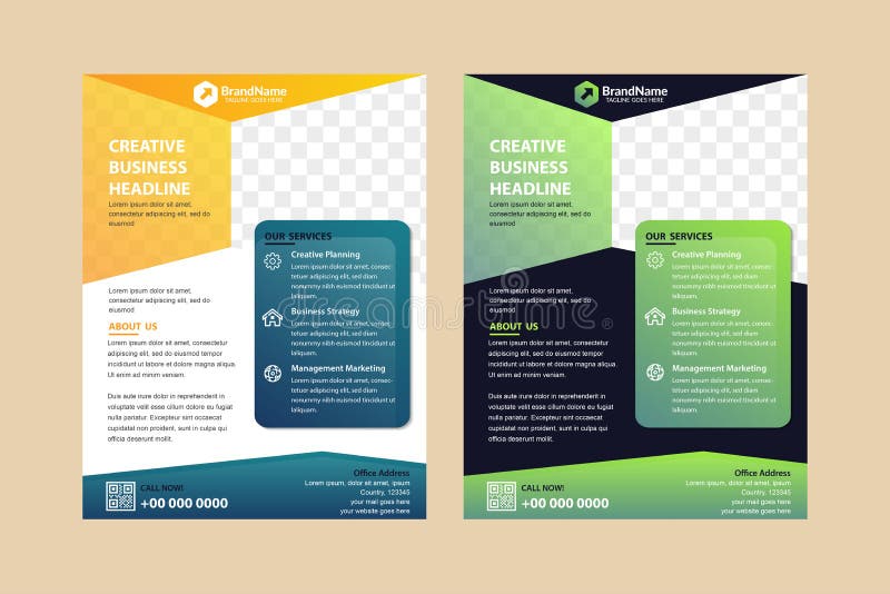 White Background of Business Brochure, Leaflet, Flyer, Cover Template ...