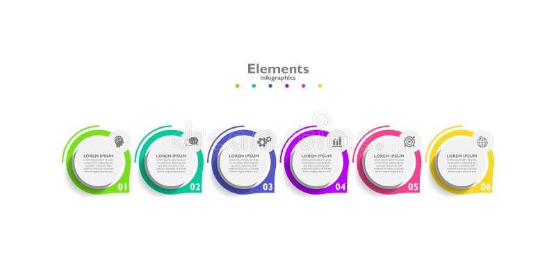 Vector Circular Timeline Infographics Template Icons Design Stock ...