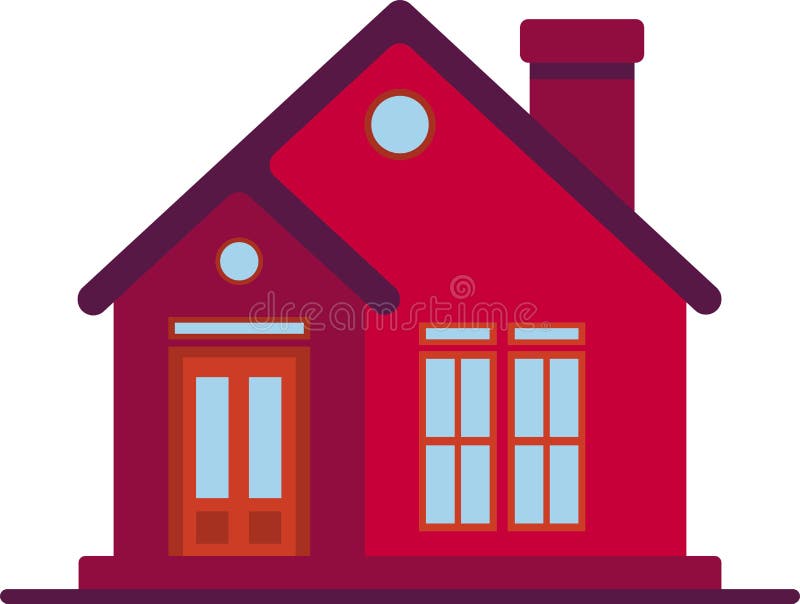 Detailed House, Home Illustration Vector Illustration and Icon for App ...