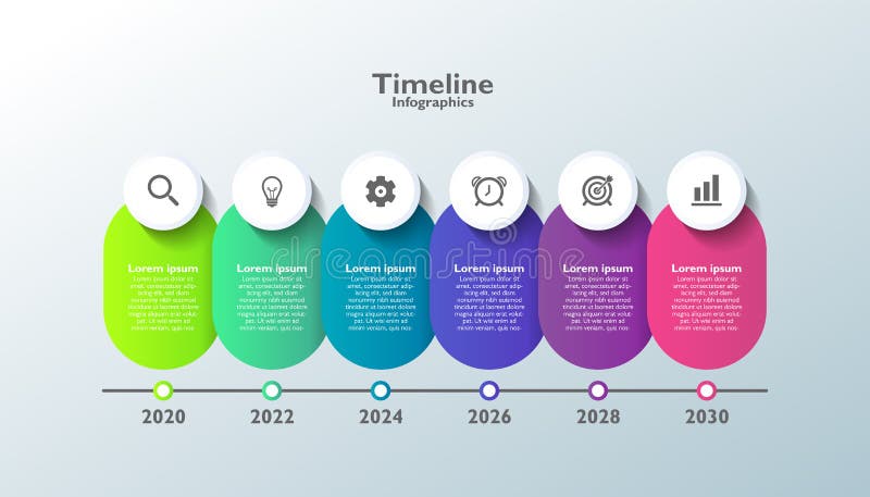 Gradient Design Timeline Infographic Business for Abstract Background ...