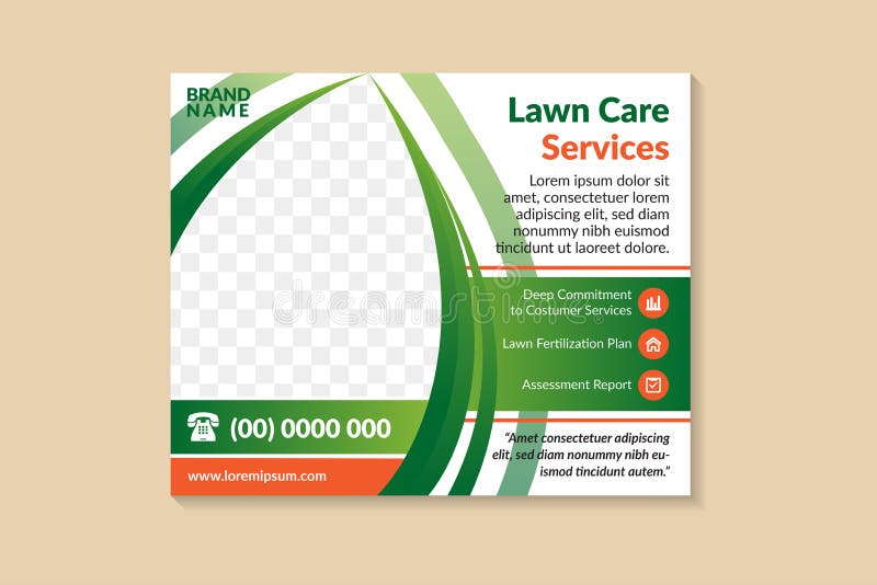 Lawn Care and Gardening Service Flyer Design Template Use Green ...