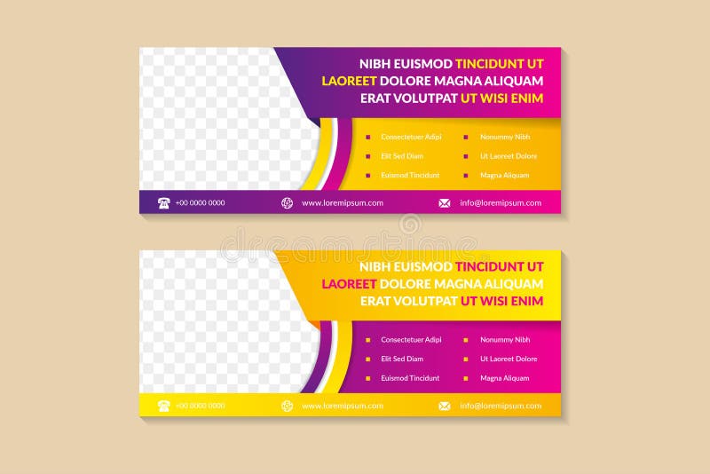 Vector Abstract Design Banner Web Template with Dummy Text As a ...