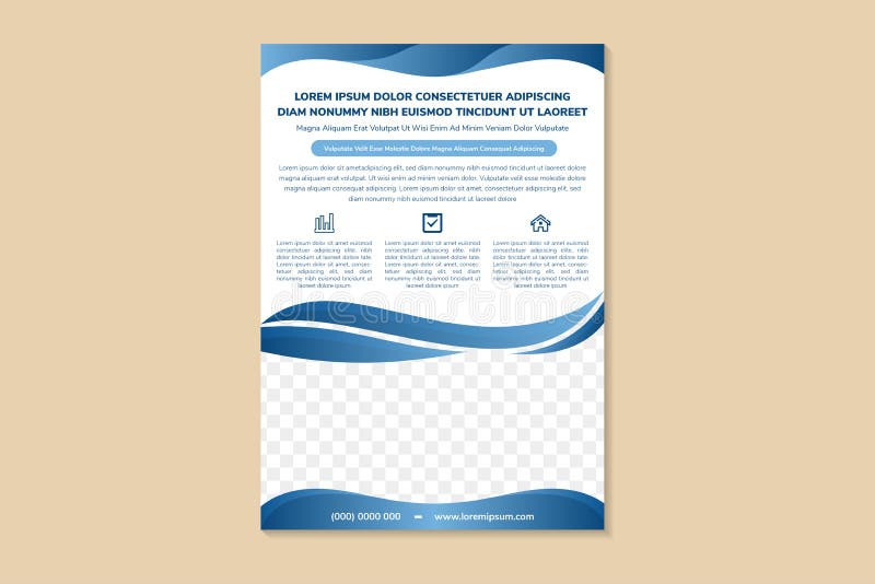 Business Flyer Layout Template in A4 Size. Modern Brochure Template ...