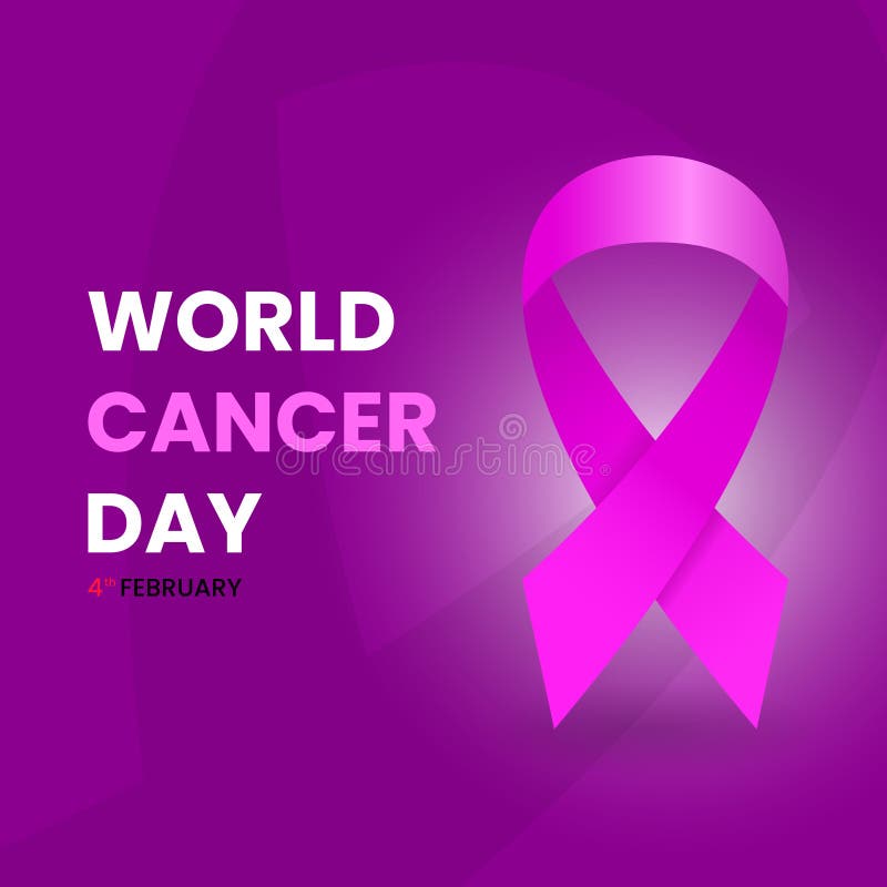 Pink Ribbon Symbol for World Cancer Day. Simple, Minmal and Elegant ...
