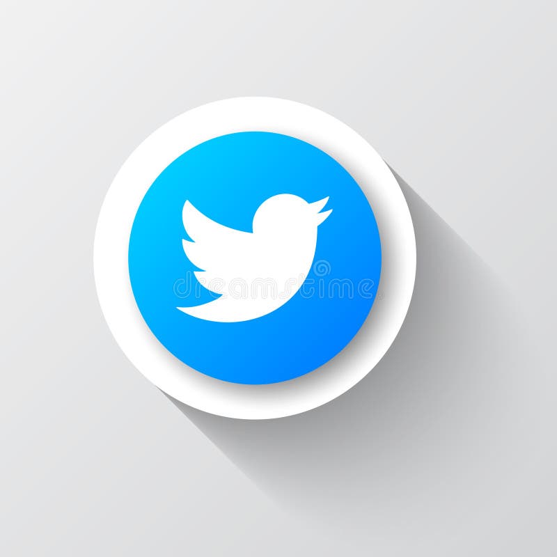 Twitter Logo Social Media 3D Isolated Icon Illustration. Editorial ...