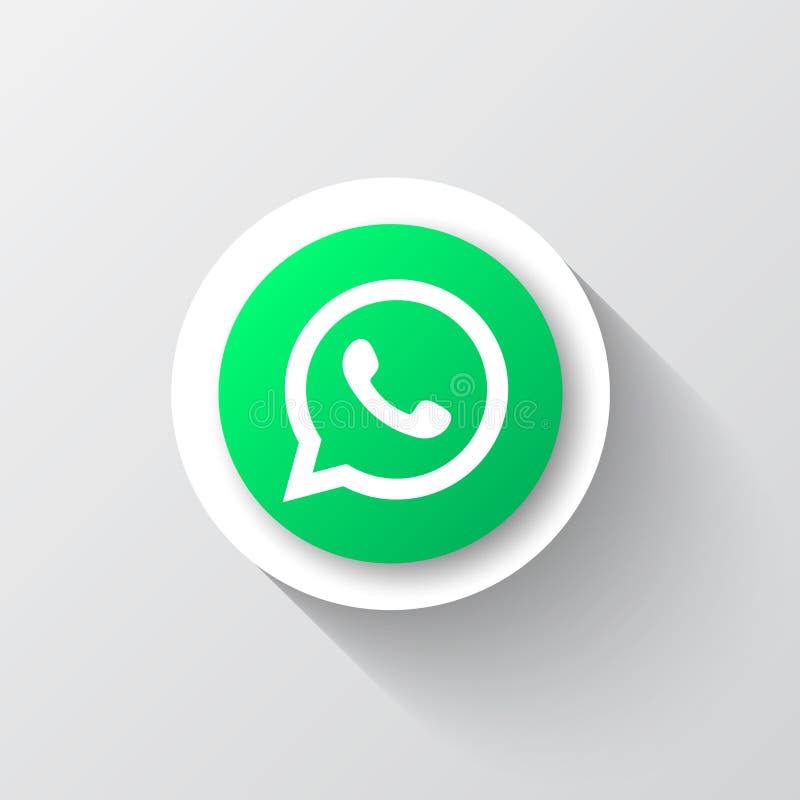 Whatsapp Logo Social Media 3D Isolated Icon Illustration. Stock Vector ...