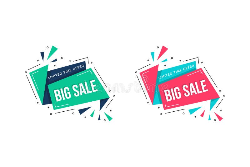 Big Sale Element Banner Design, Graphic Element Stock Vector ...