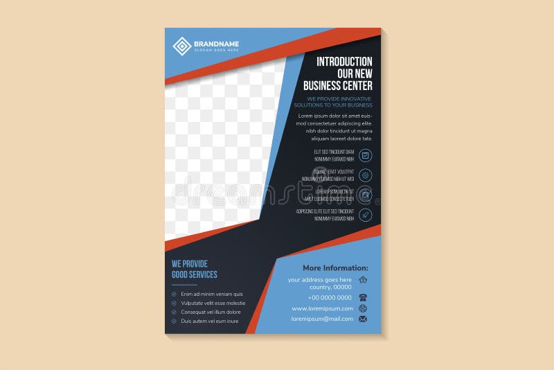Introduction Our New Business Center Flyer Design Layout Background ...