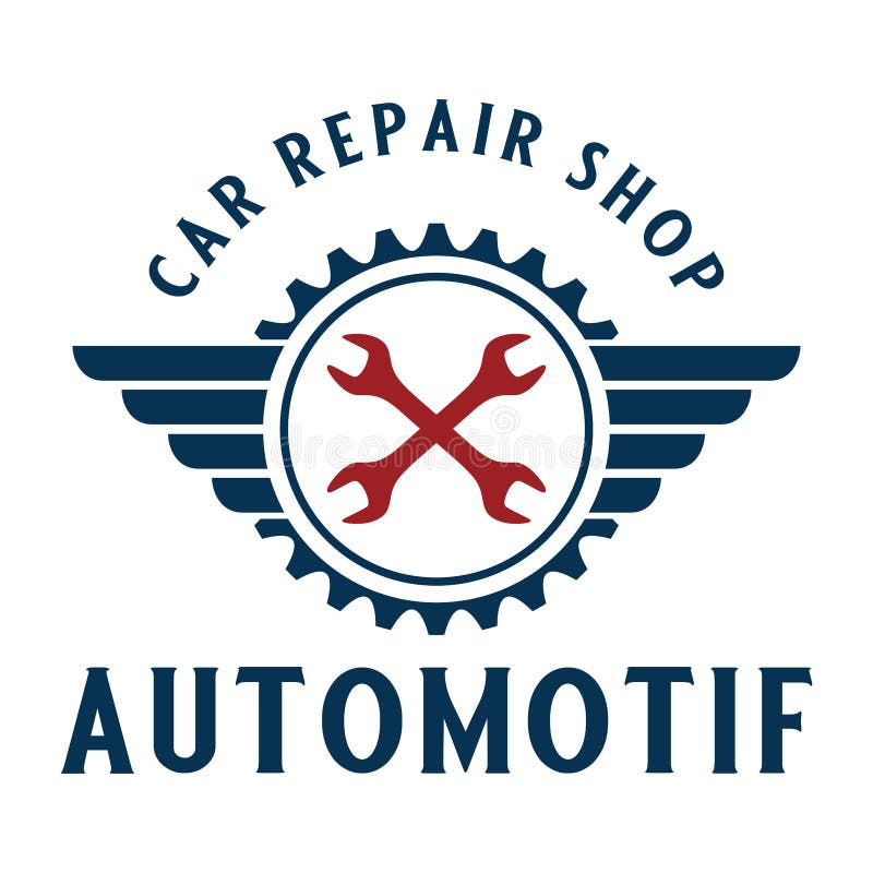 Repair Workshop Logo, for Car or Motorcycle Repair Shop. Stock ...