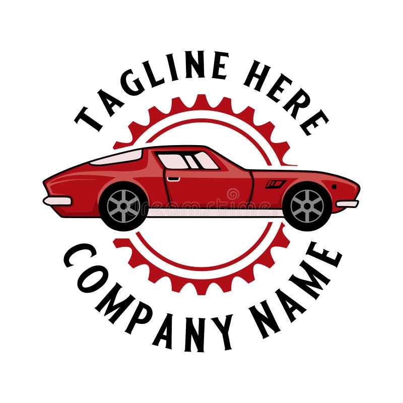 Classic Car Vector Logo Design. Classic Car Theme with Vintage Style ...