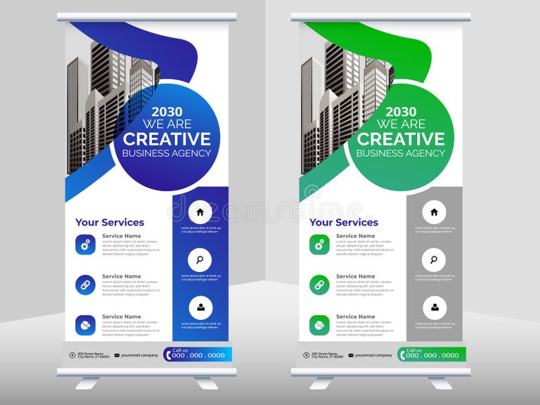 Creative Business Roll Up Banner Design. Standee Design Corporate ...