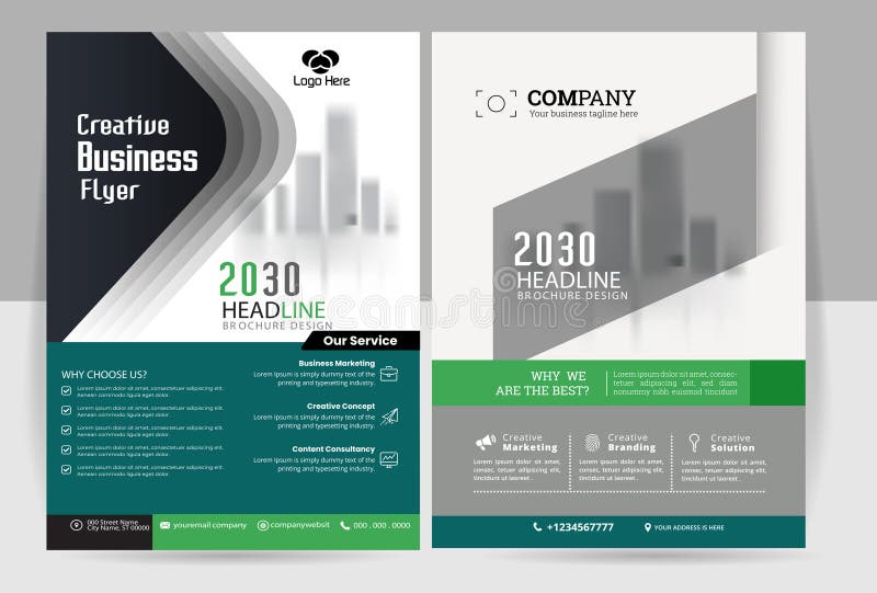 Creative Company Flyer. Business Annual Report Design, Modern A4 ...
