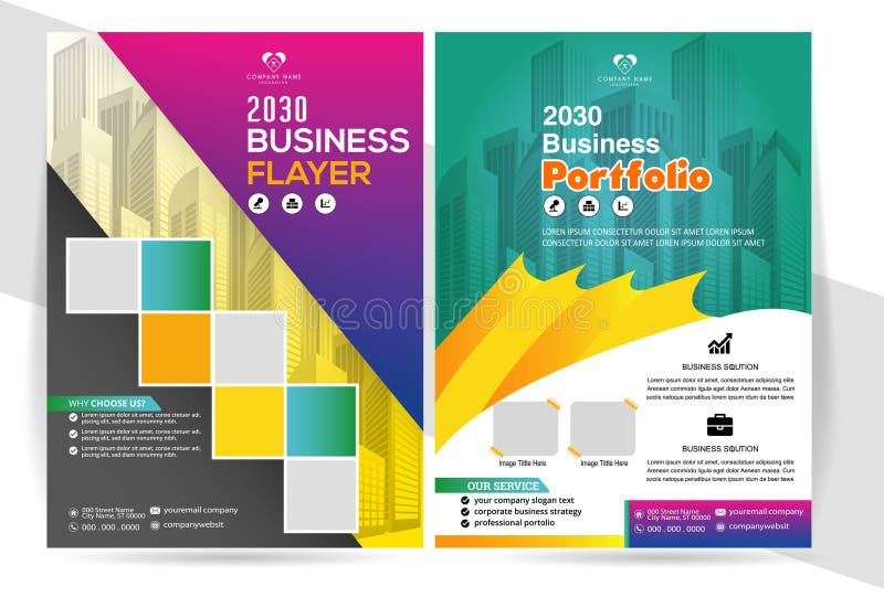 Creative Company Flyer. Business Annual Report Design, Modern A4 ...
