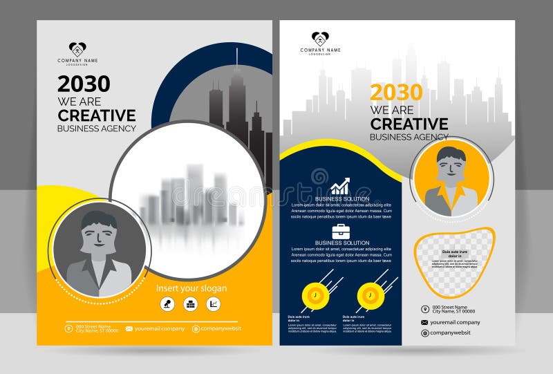 Creative Company Flyer. Business Annual Report Design, Modern A4 ...