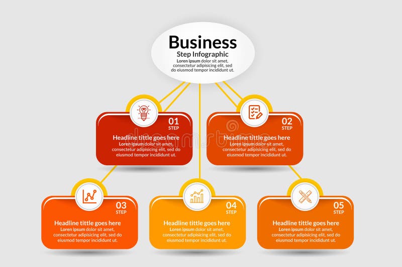 Business Infographic Template Design. Realistic Circle Diagram ...