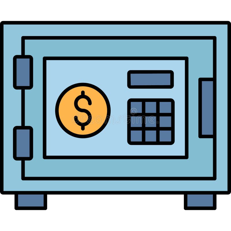 Safe Box Which Can Easily Edit or Modify Stock Illustration ...