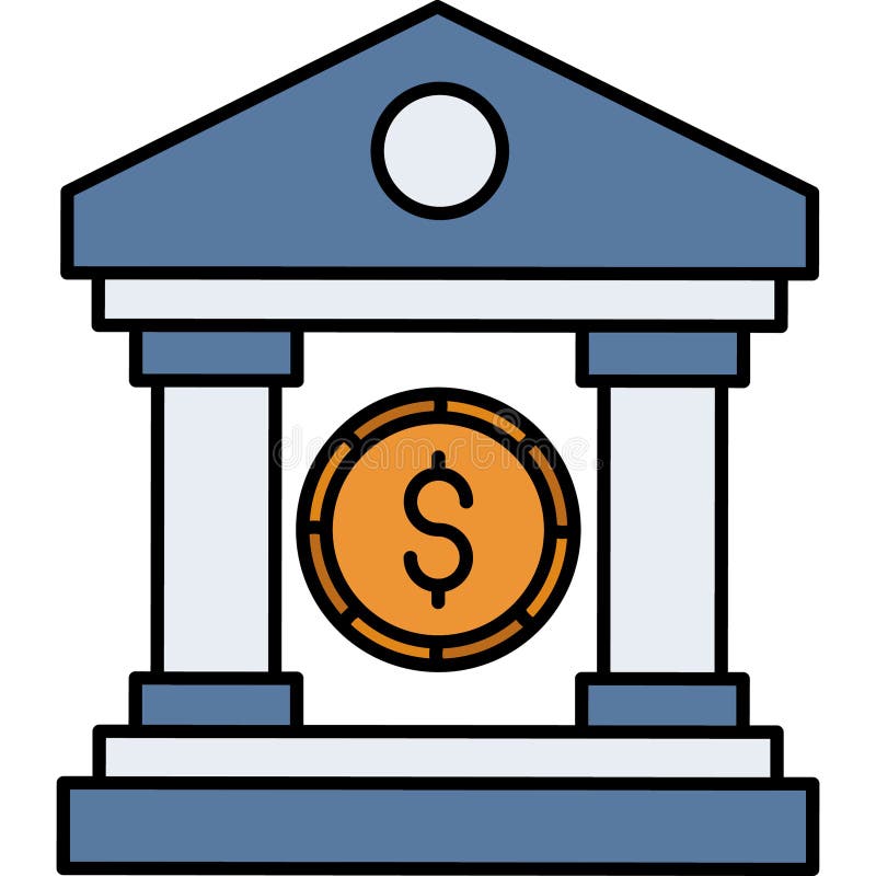 Bank Which Can Easily Edit or Modify Stock Vector - Illustration of ...