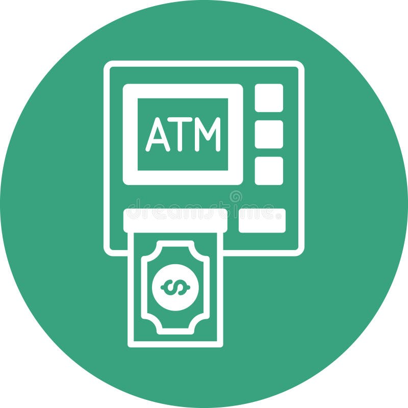 Atm Which Can Easily Edit or Modify Stock Vector - Illustration of ...