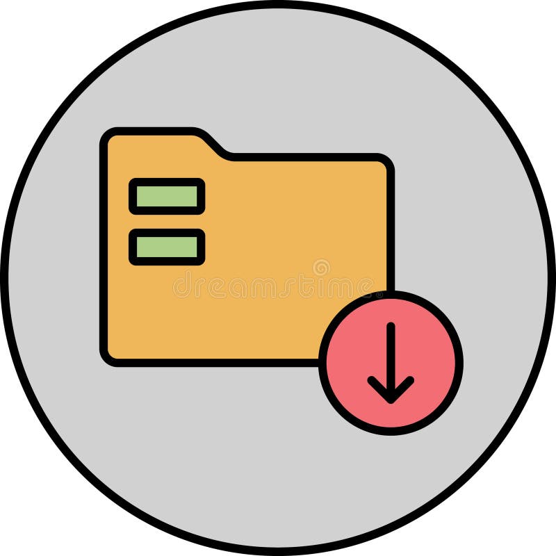 Folder Which Can Easily Edit or Modify Stock Illustration ...