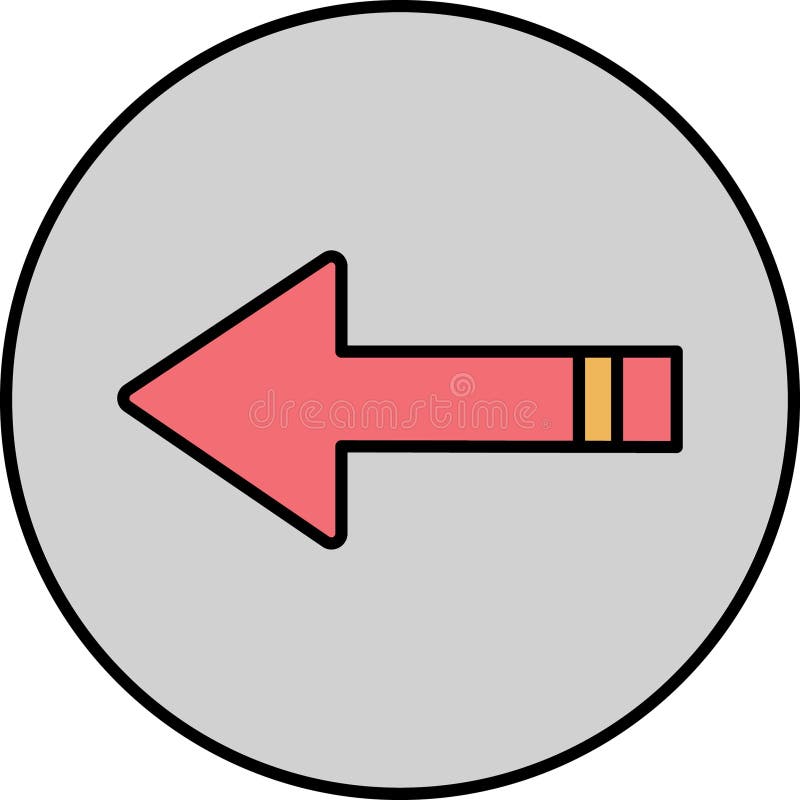 Left Arrow Which Can Easily Edit or Modify Stock Vector - Illustration ...