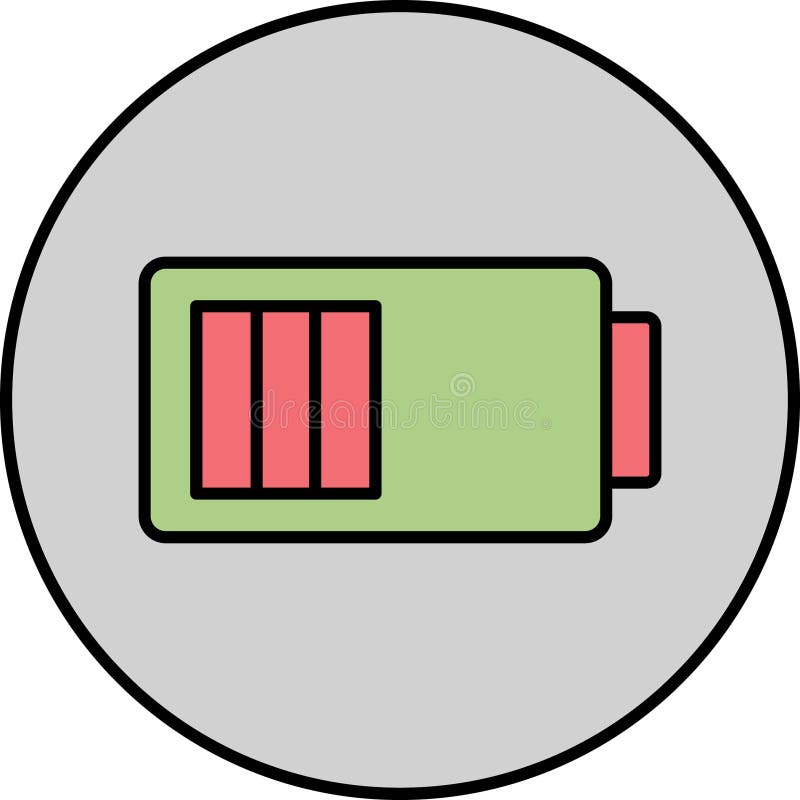 Battery Which Can Easily Edit or Modify Stock Illustration ...