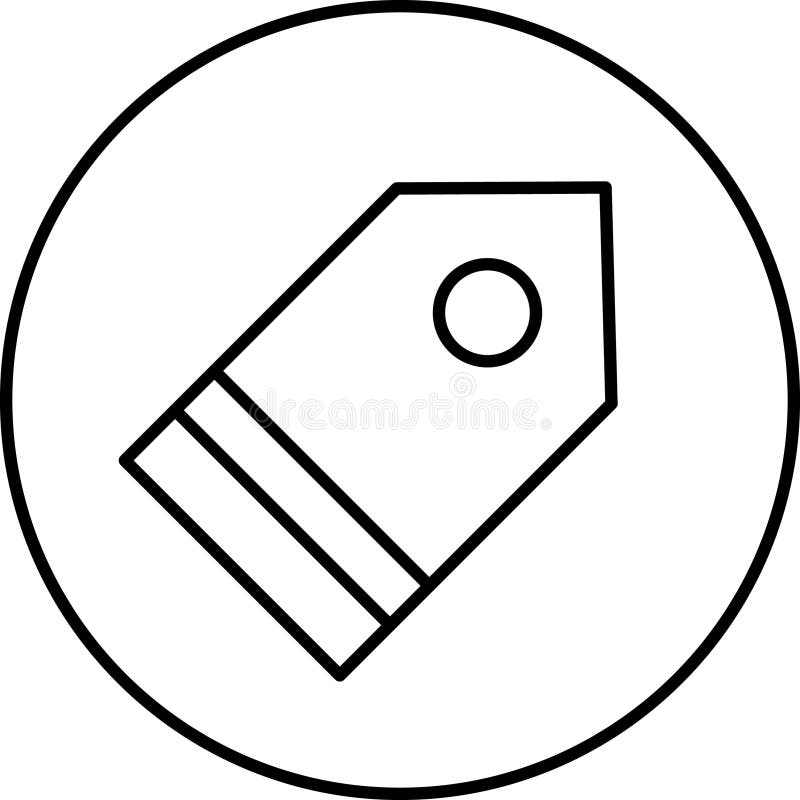 Tag Which Can Easily Edit or Modify Stock Vector - Illustration of ...