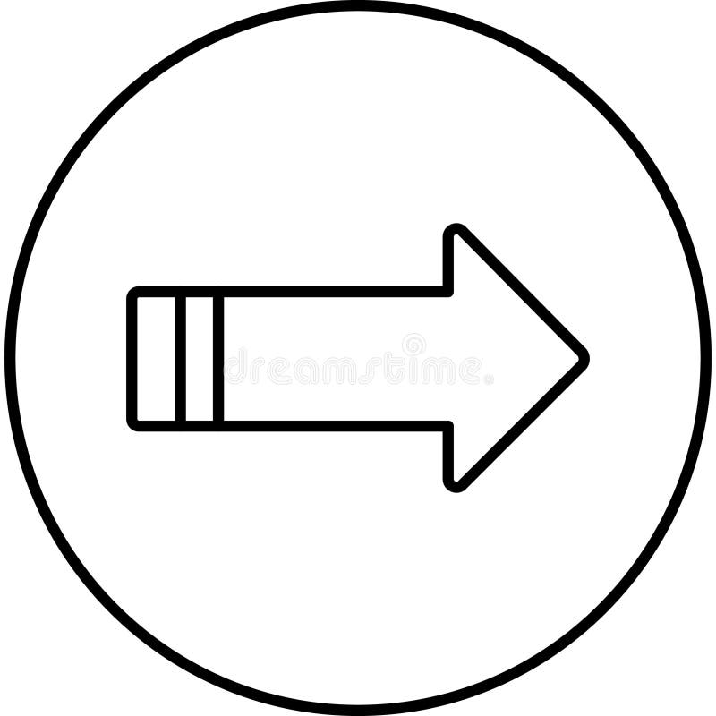 Right Arrow Which Can Easily Edit or Modify Stock Illustration ...