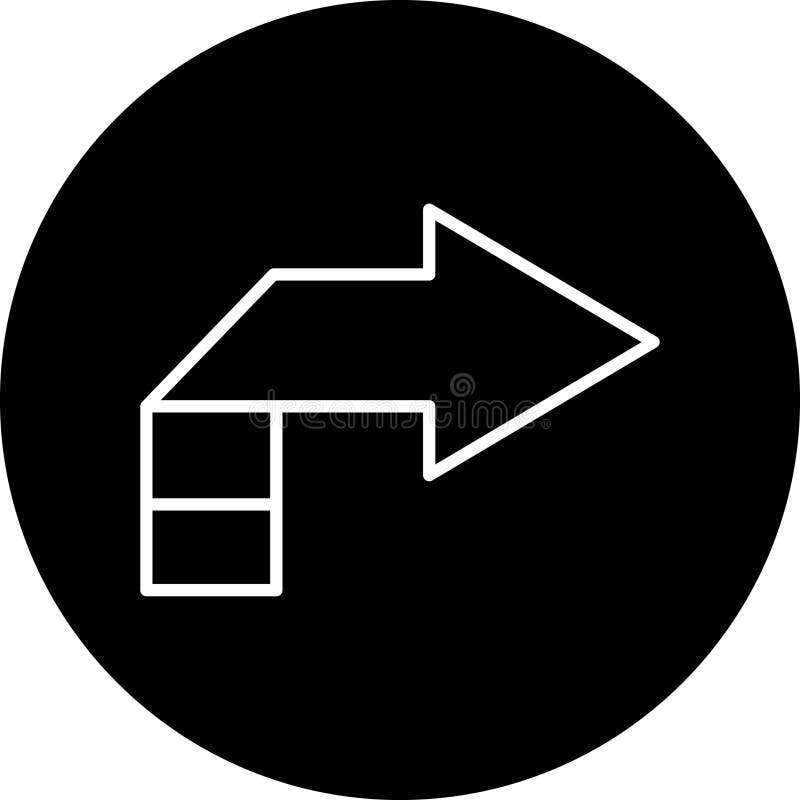 Right Arrow Which Can Easily Edit or Modify Stock Vector - Illustration ...