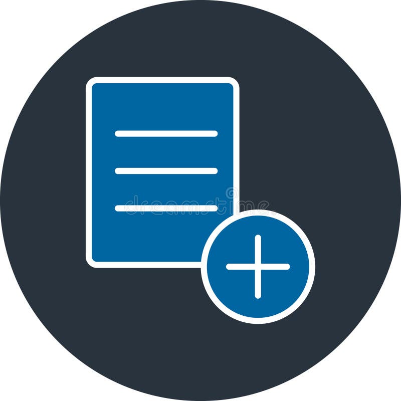 File Add Which Can Easily Edit or Modify Stock Vector - Illustration of ...