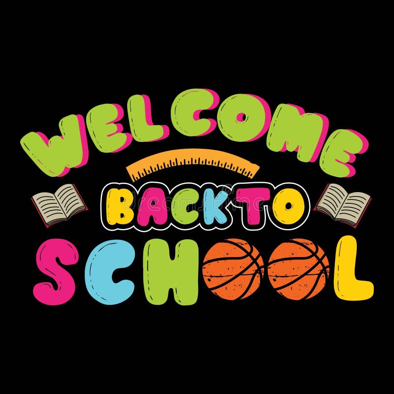 Welcome Back To School, Typography Design for Kindergarten Pre-k ...