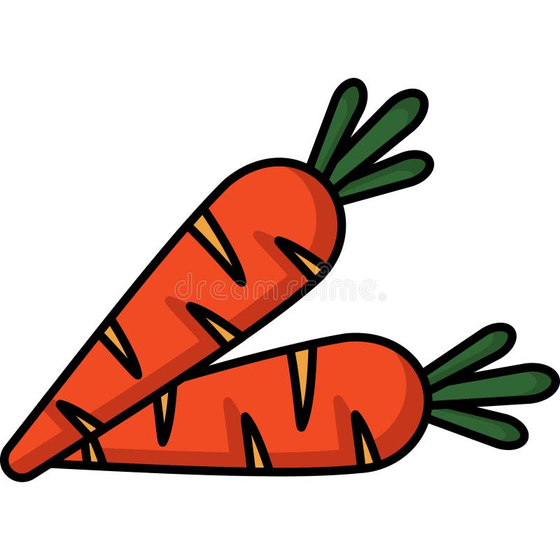 Carrot Which Can Easily Edit or Modify Stock Illustration ...