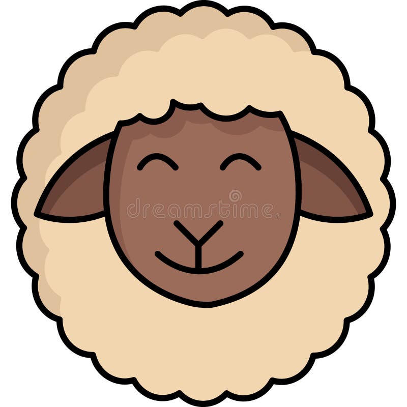 Sheep Which Can Easily Edit or Modify Stock Vector - Illustration of ...