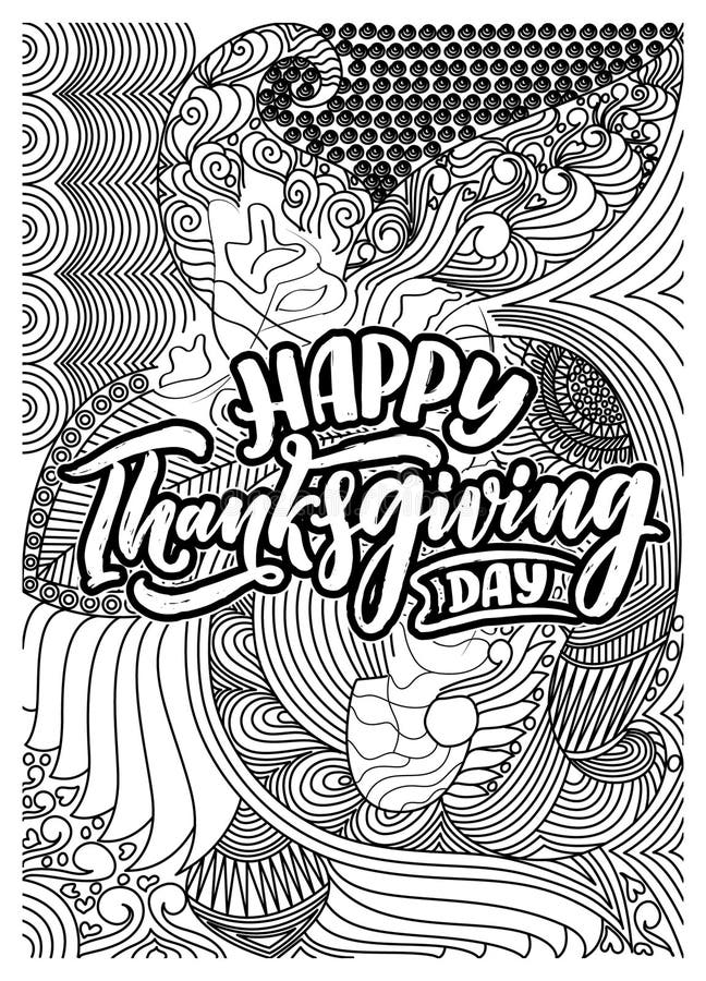Thanksgiving Inspirational Quote Coloring Pages for Adults ...