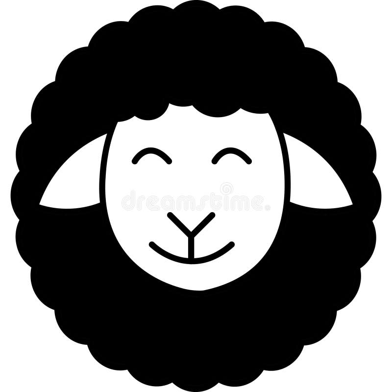 Sheep Which Can Easily Edit or Modify Stock Illustration - Illustration ...