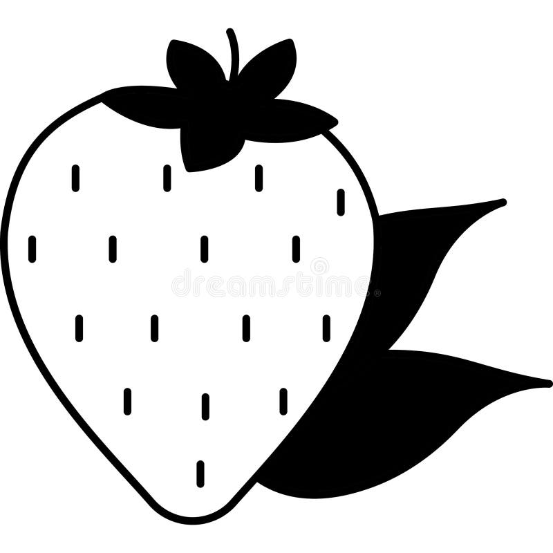 Strawberry Which Can Easily Edit or Modify Stock Illustration ...
