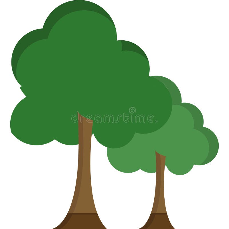 Tree Which Can Easily Edit or Modify Stock Vector - Illustration of ...