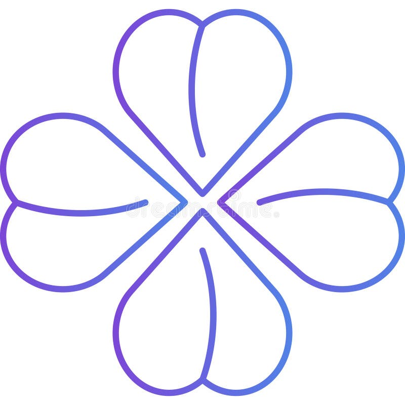 Clover Which Can Easily Edit or Modify Stock Vector - Illustration of ...