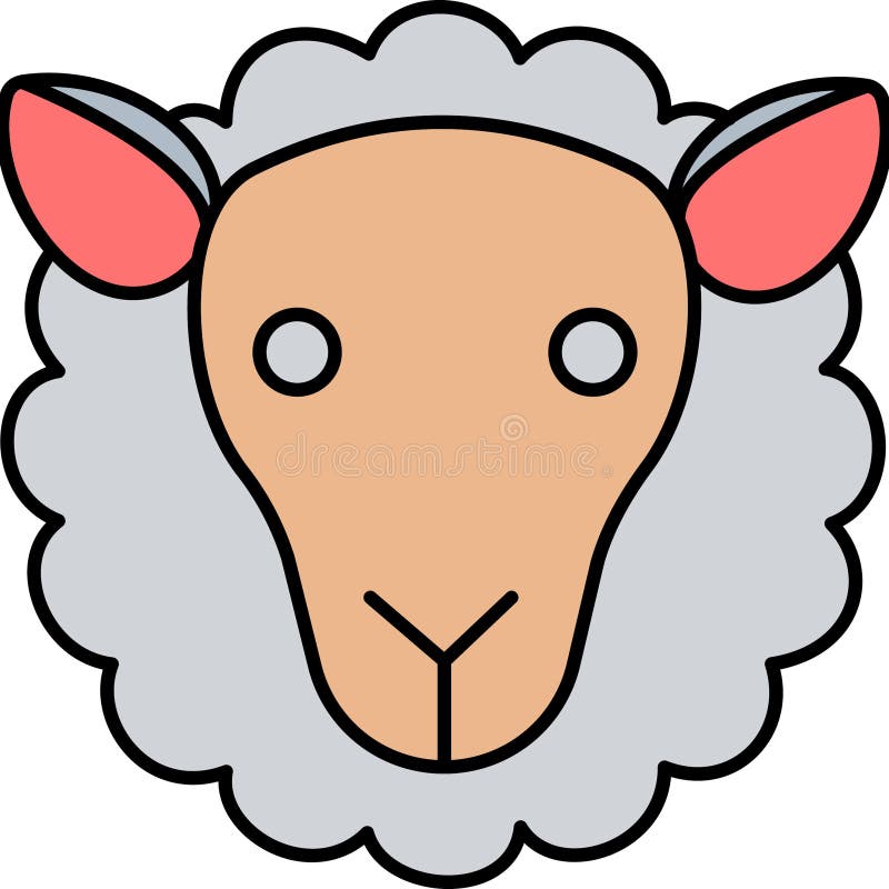 Sheep Which Can Easily Edit or Modify Stock Illustration - Illustration ...