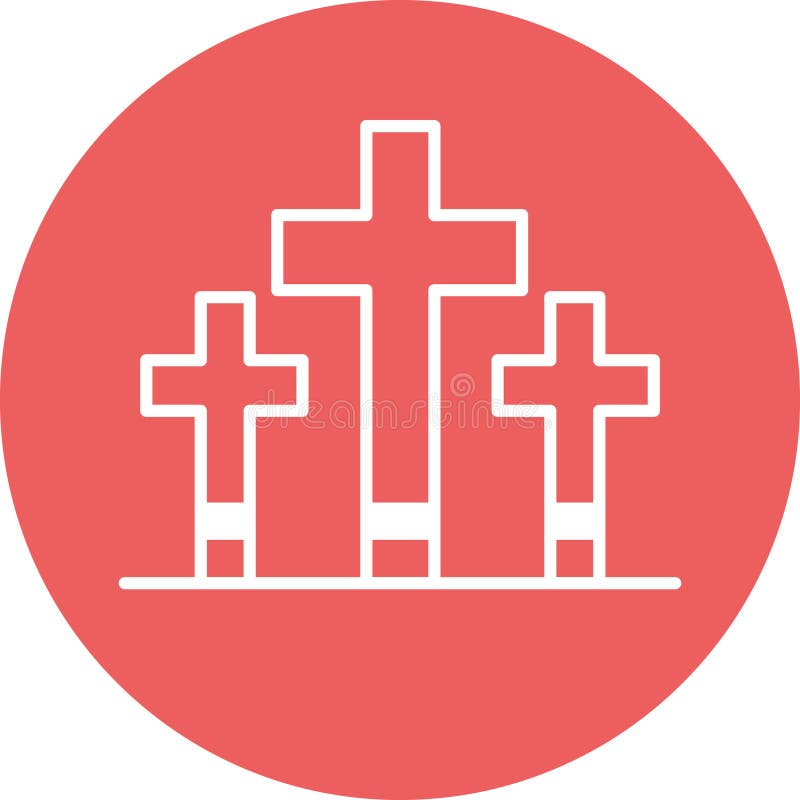 Empty Cross Which Can Easily Edit or Modify Stock Vector - Illustration ...