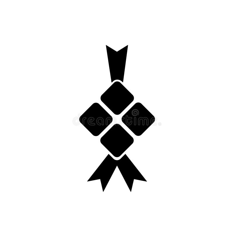 Simple Black and White Rhombus Stock Vector - Illustration of ...