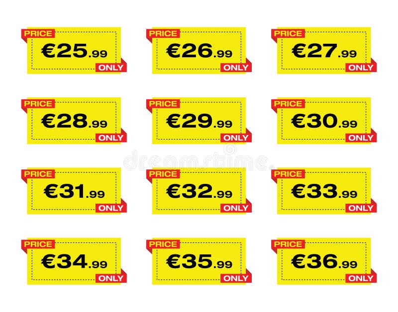 Price €25.99 - €36 stock vector. Illustration of sign - 273022606