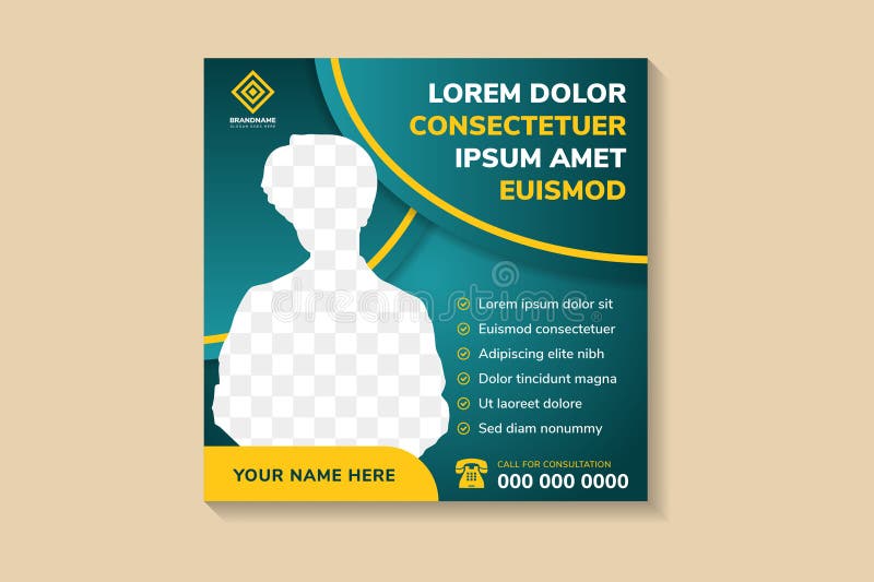 Abstract Curve Social Media Post Design Template Use Square Layout ...