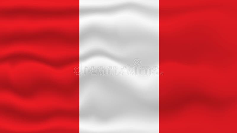 Waving Peru Flag. 3D Icon Vector Illustration Stock Vector ...