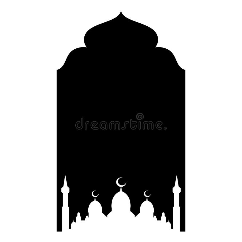 Illustration Vector Graphic of Background with Mosque Dome Template ...