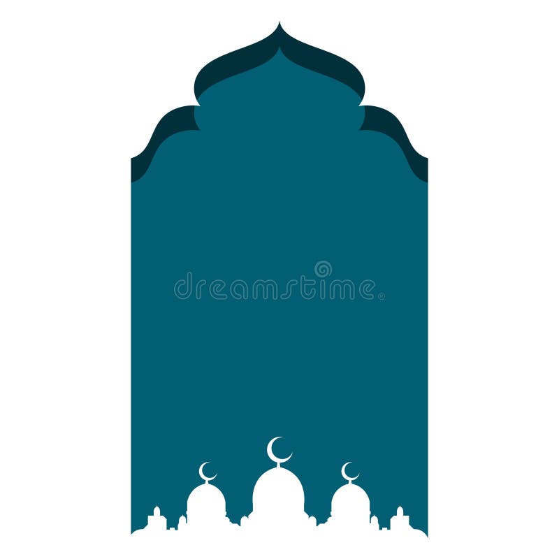 Illustration Vector Graphic of Background with Mosque Dome Template ...