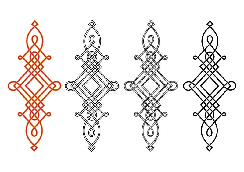 Page Decoration, Text Divider. Celtic Style. Stock Illustration ...