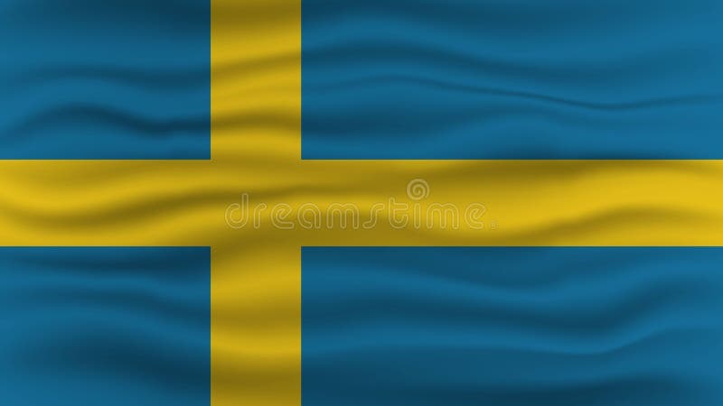 Swedish Flag Wave Vector Design Stock Vector - Illustration of design ...