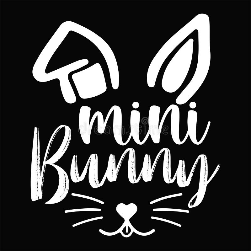 Mimi Bunny, Typography Design for Easter Day Stock Vector ...