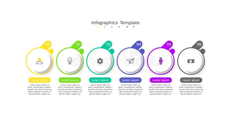 Circular Timeline Business Infographics Template Design Stock Vector ...