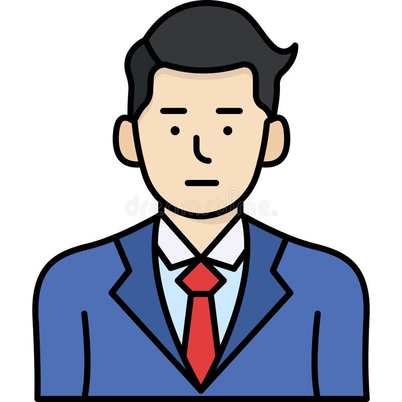 Businessman Which Can Easily Edit or Modify Stock Illustration ...